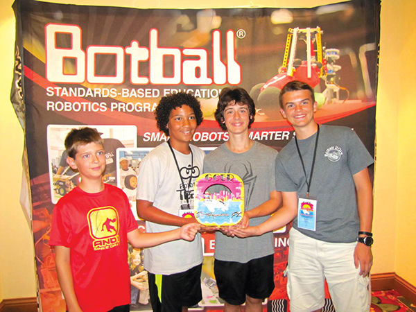 Robotics team rebounds in win