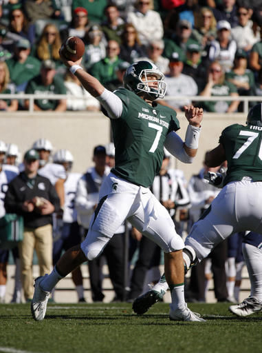 Michigan State listing 3 QBs atop depth chart