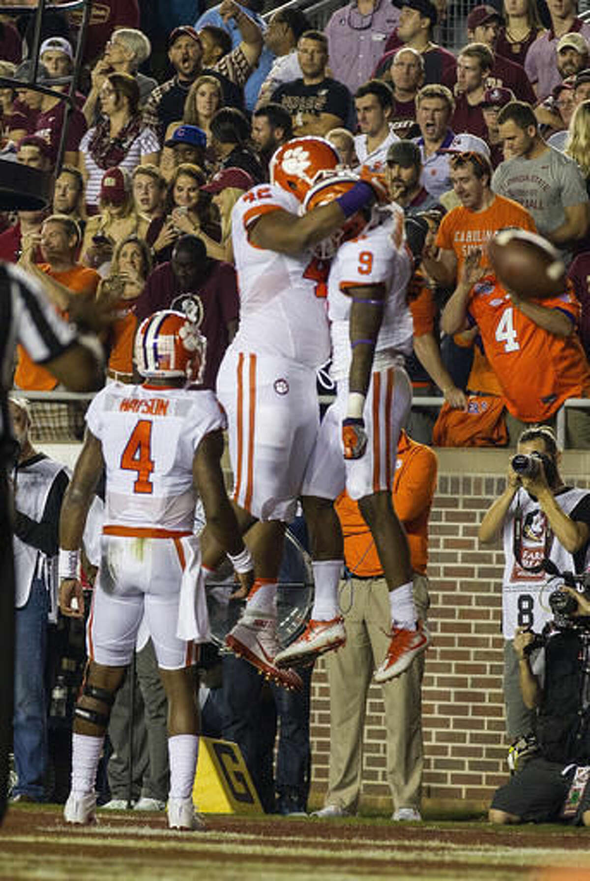 No. 3 Clemson rallies for 37-34 win over No. 12 Florida St.