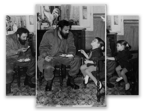 My black and white photo with Fidel