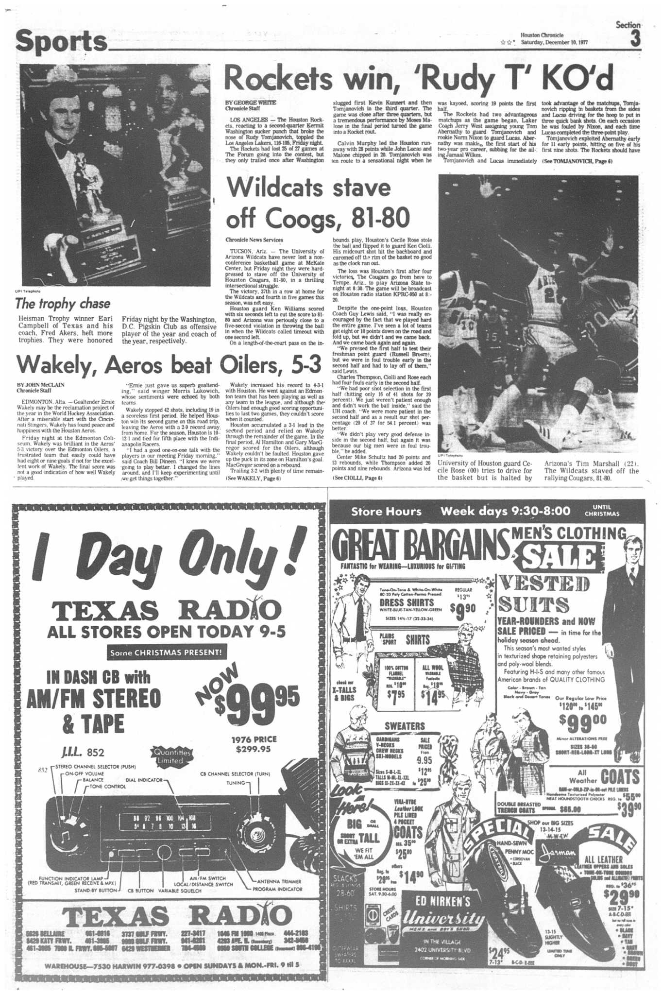 From the archives: Rockets win, 'Rudy T' KO'd