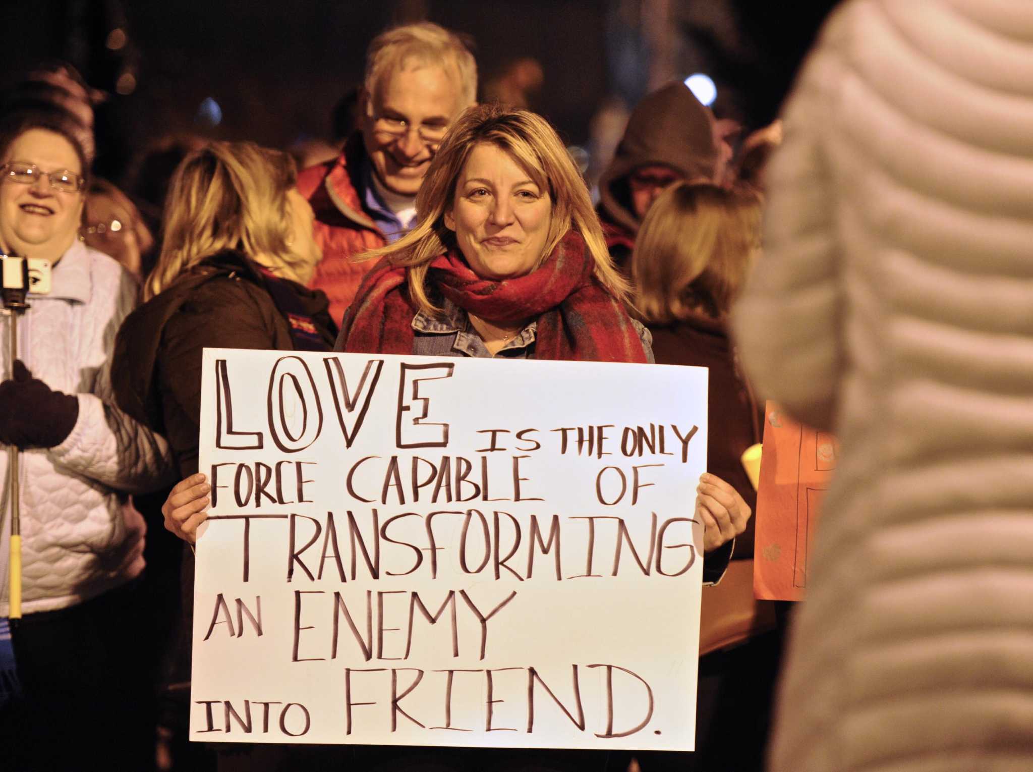 Danbury community members gather to combat hate