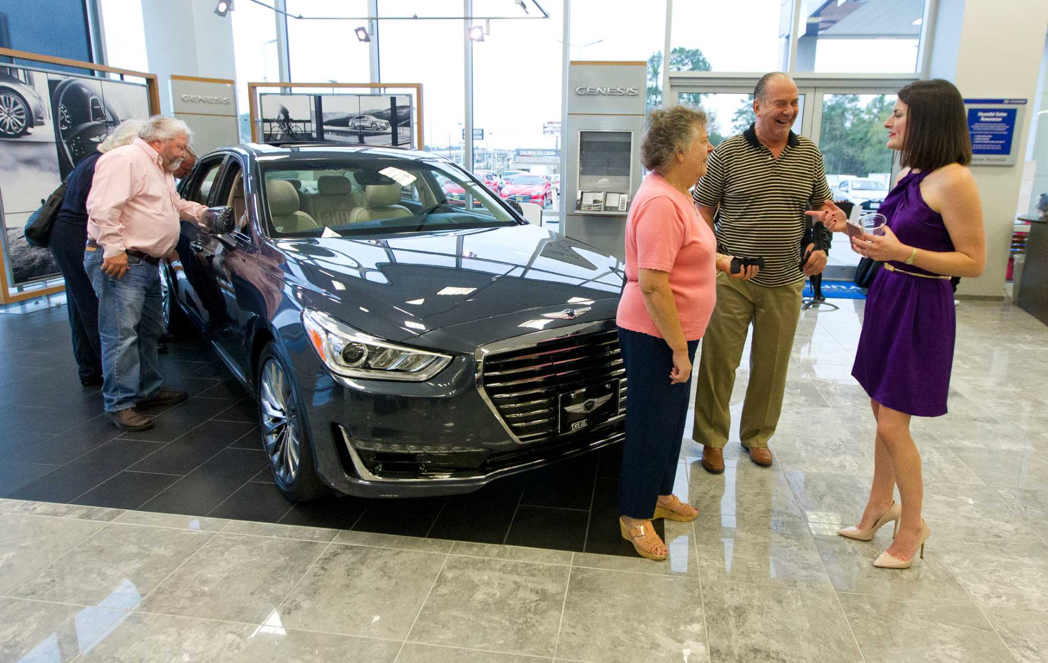 Luxury car owners praise Genesis G90 at Wiesner launch in Conroe