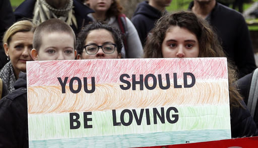 College students protest Donald Trump's deportation plans