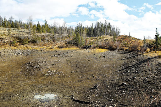 Leaky lake a popular fishing destination, when it has water