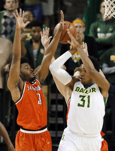 No. 9 Baylor stays unbeaten with easy win over Sam Houston