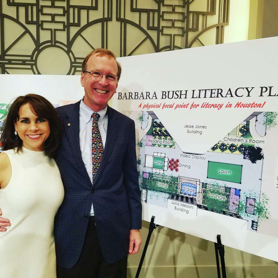 Downtown library's plaza to be named for Barbara Bush - Houston Chronicle