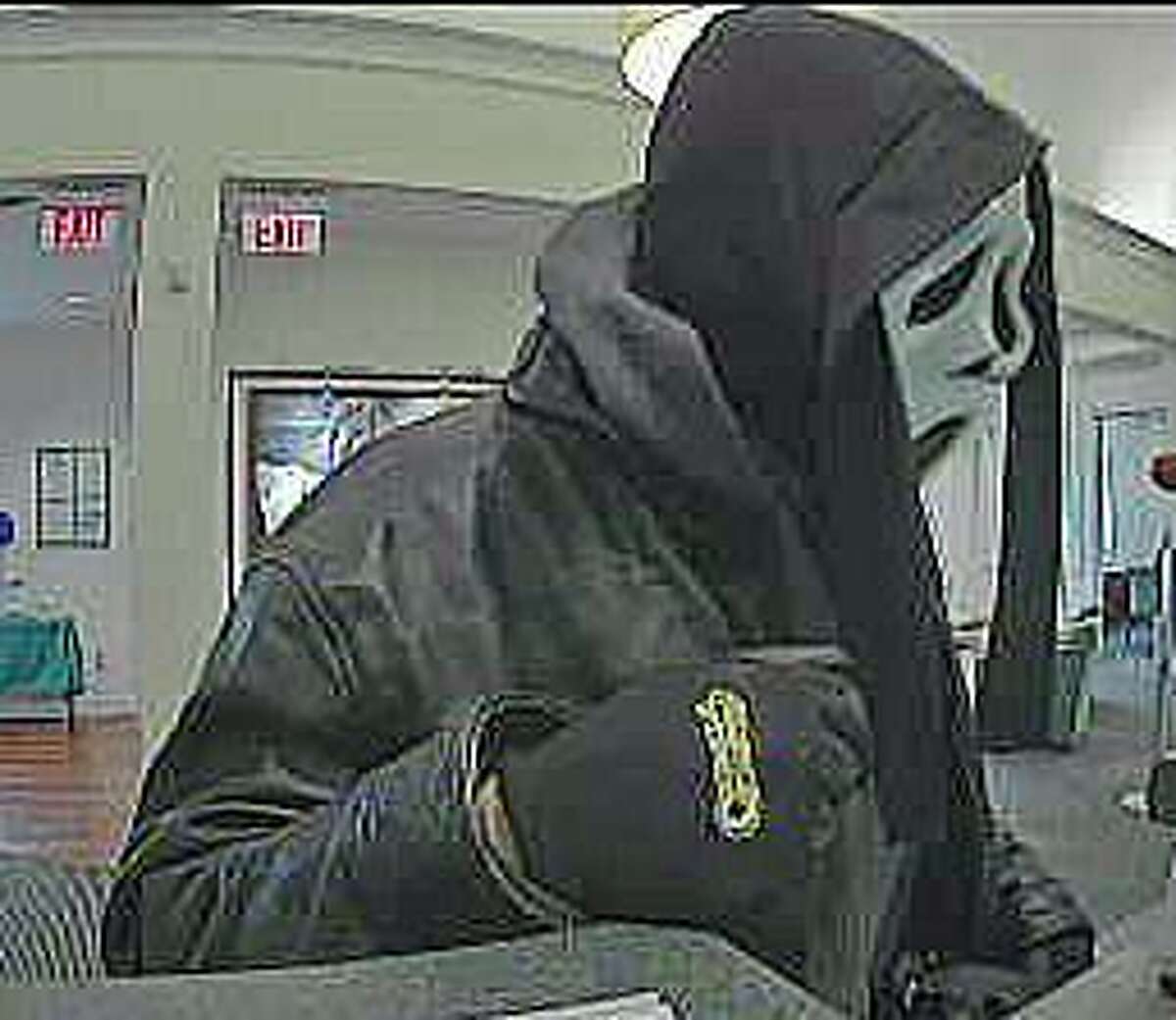 Photos: Robber wearing ghost mask hits Norwalk bank
