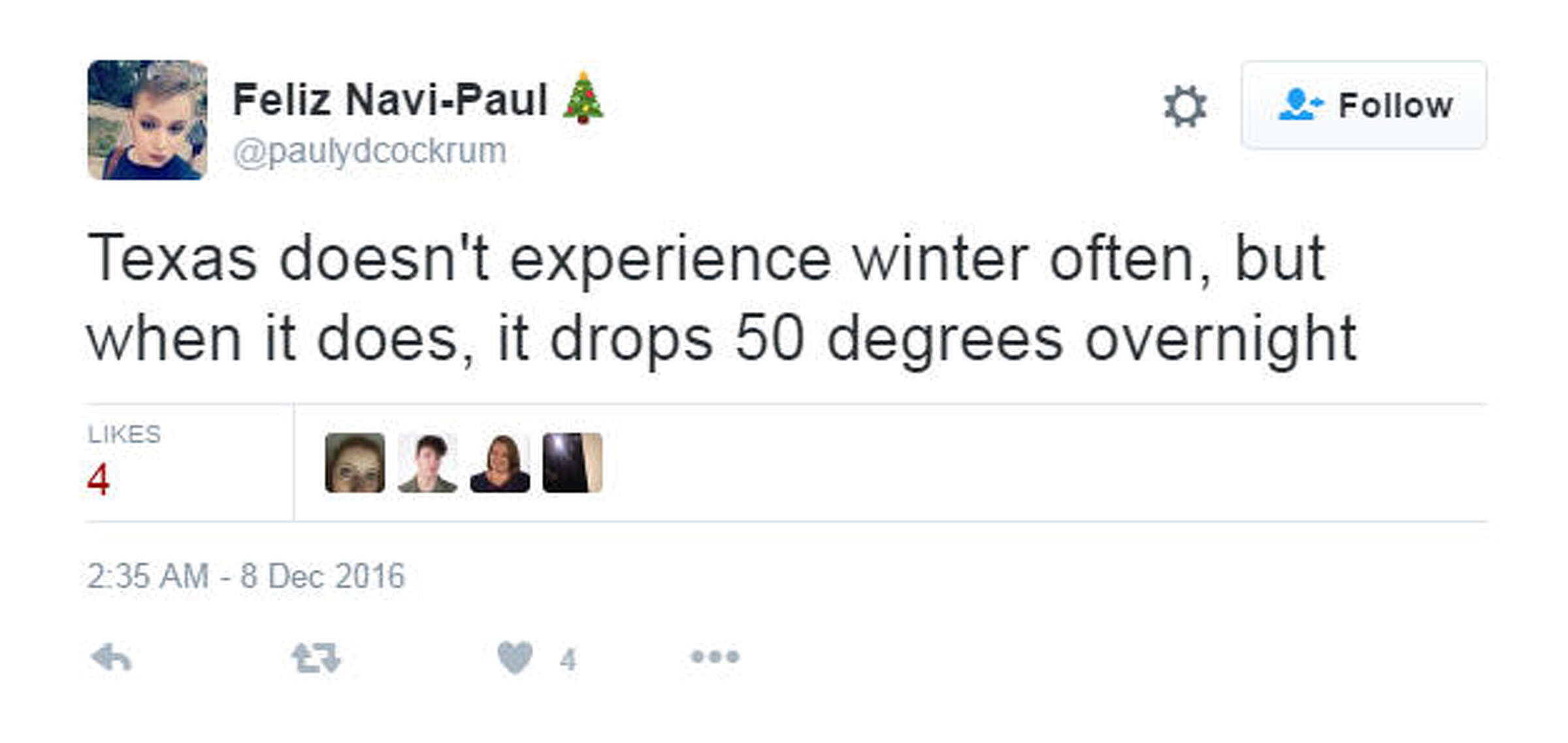 Texas is freaking out over the first cold front coming in December ...