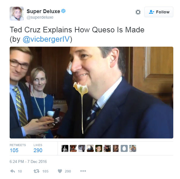 Ted Cruz's love of queso prompts epic memes