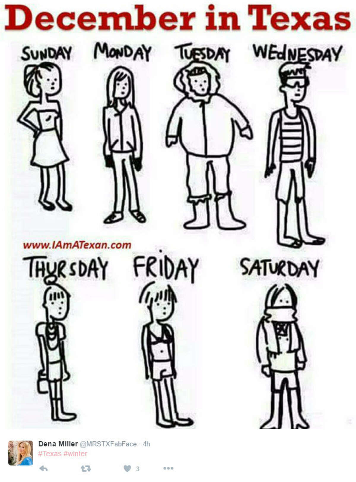 Texas is freaking out over the first cold front coming in December ...