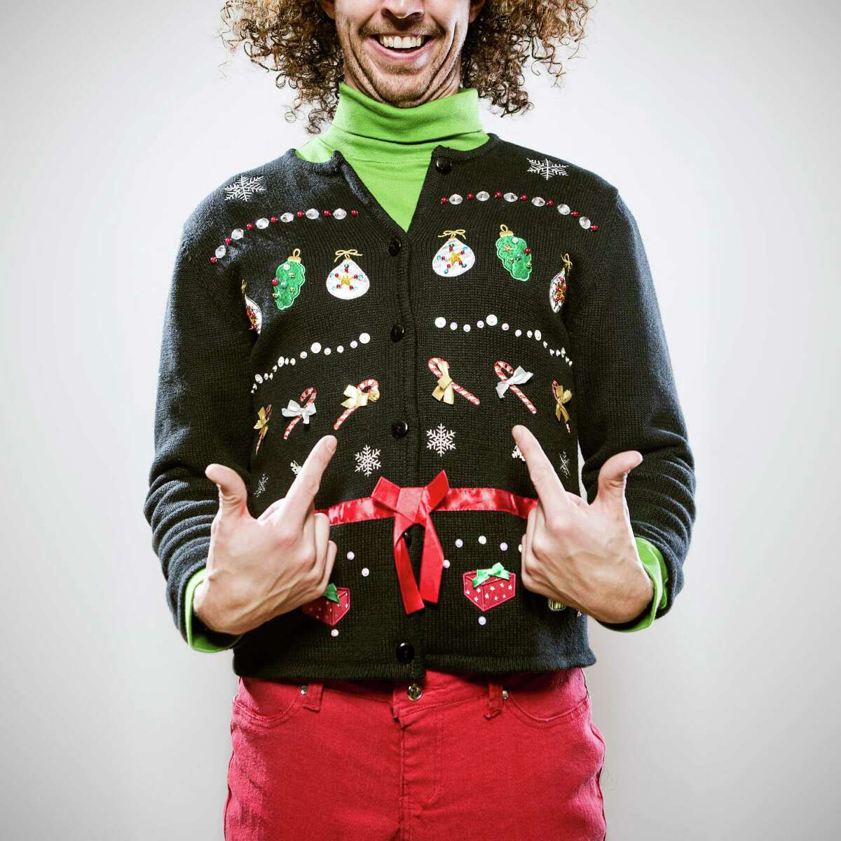 Ugly sweaters infiltrate the holiday season with garish styles