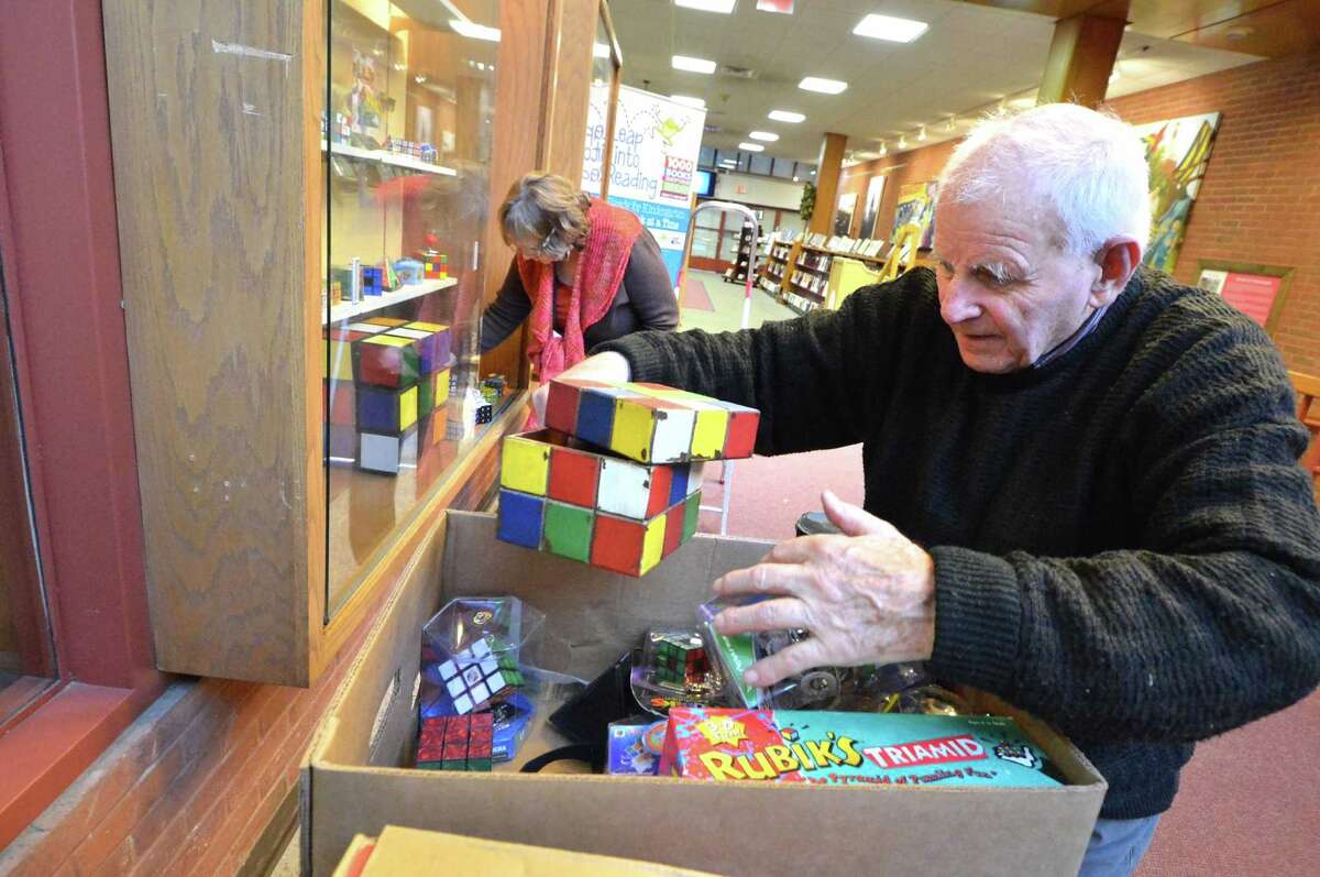 Rubik’s Cube collector shows his treasures at Norwalk Public Library