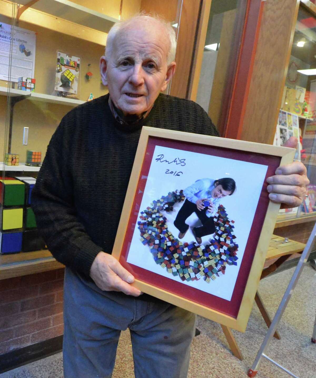 Rubik’s Cube collector shows his treasures at Norwalk Public Library