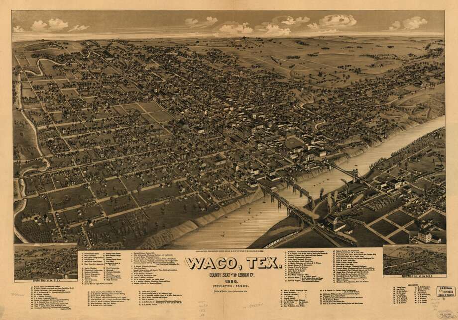 Panoramic maps of Texas cities in the 1800s-early 1900s - Houston Chronicle