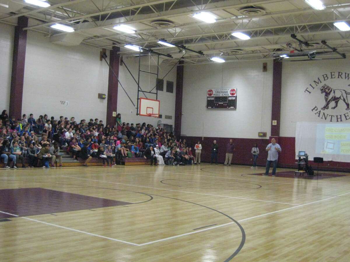 Timberwood Middle School welcomes author James Ponti