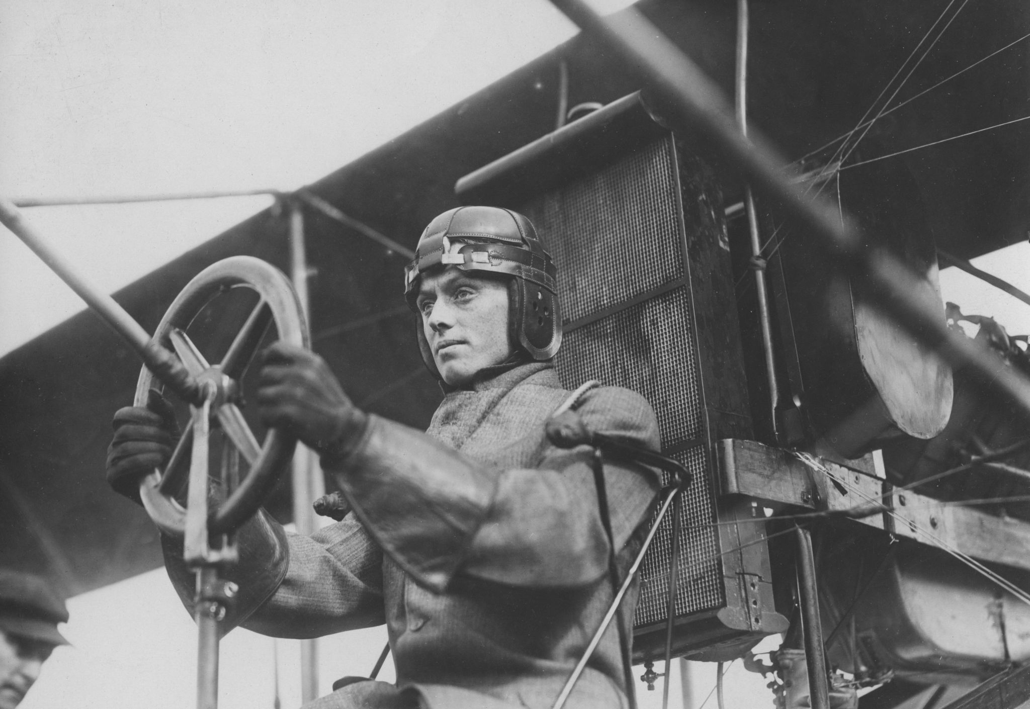 Photos of man trying to fly for the first time