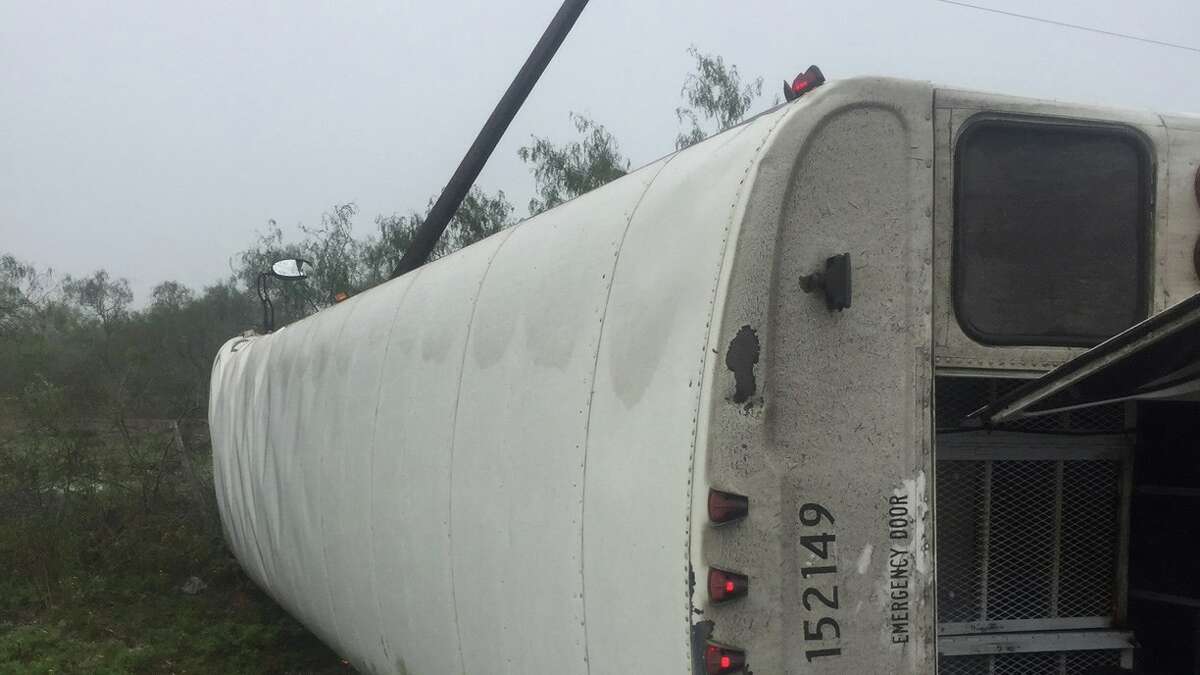 South Texas prison bus crash sends 16 to hospital