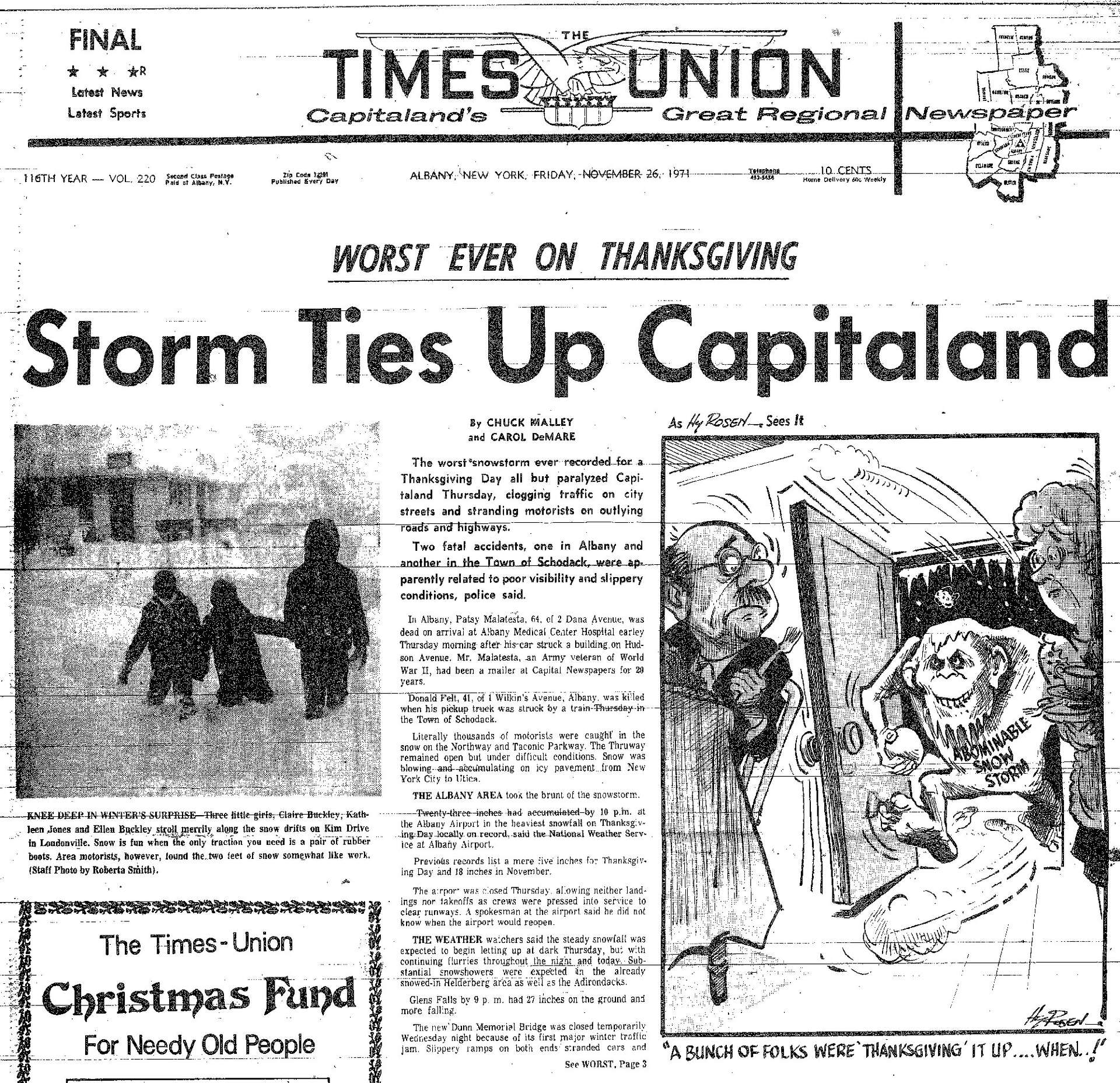 Memorable Capital Region winter storms