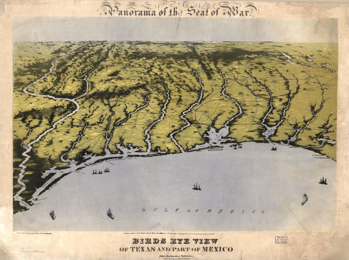 Civil War-era maps show Texas, Gulf of Mexico in new light