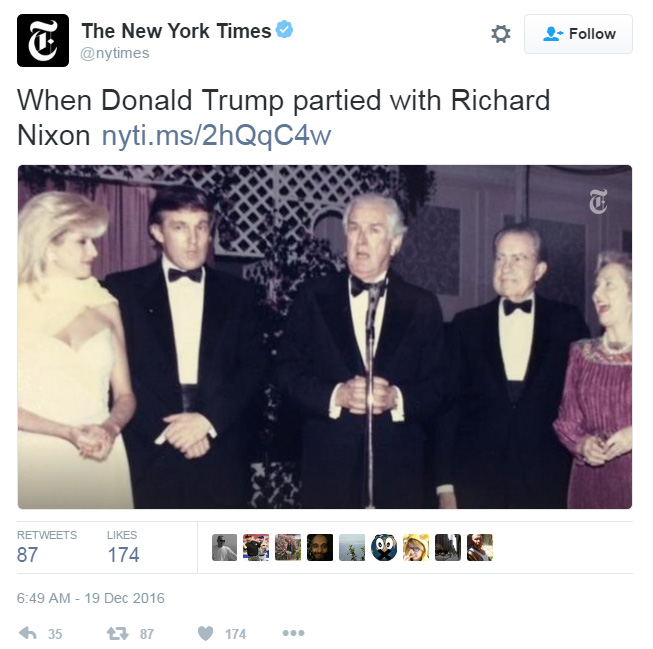 Donald Trump and Richard Nixon once hung out together in Houston