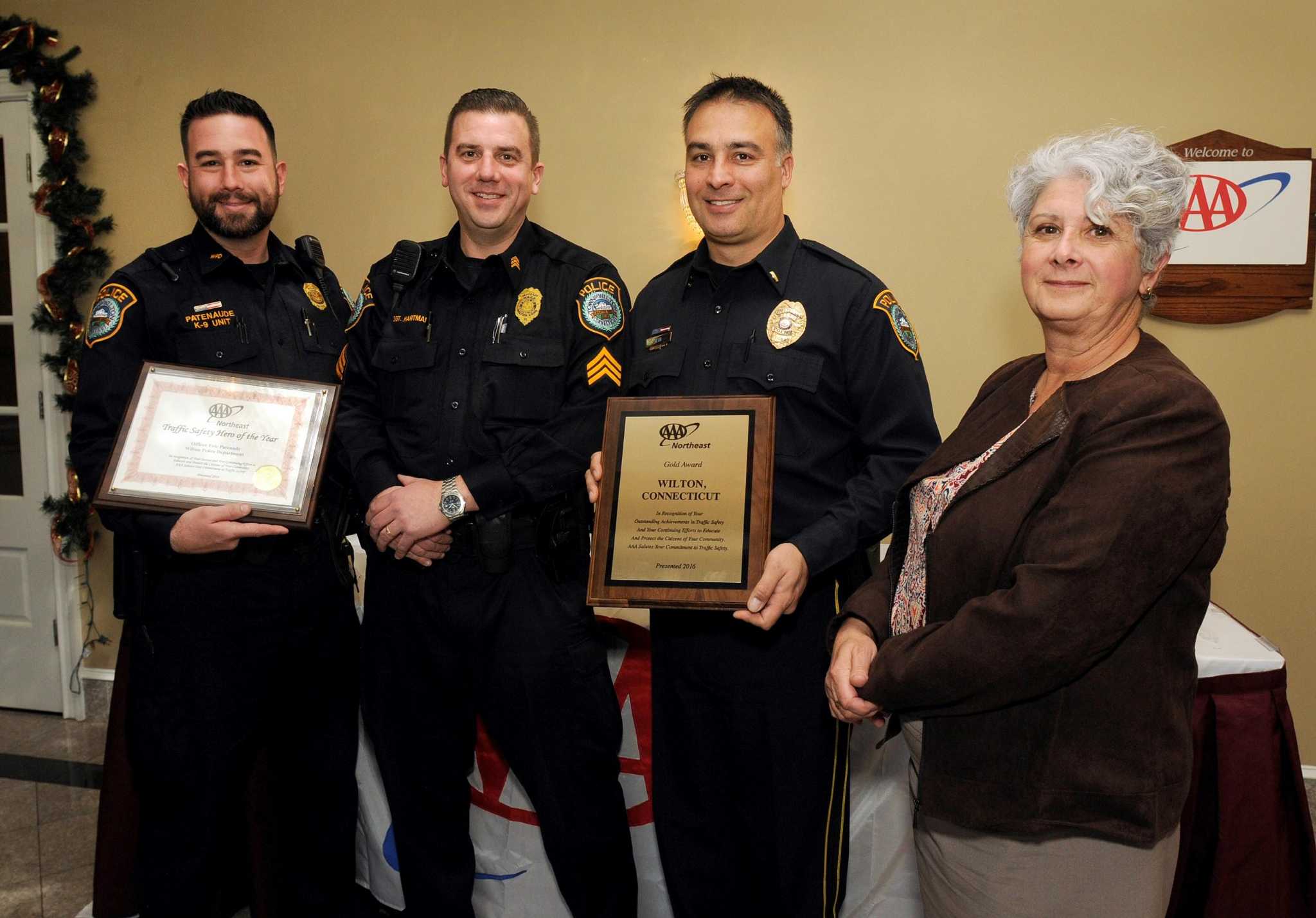 AAA honors Wilton Police Department