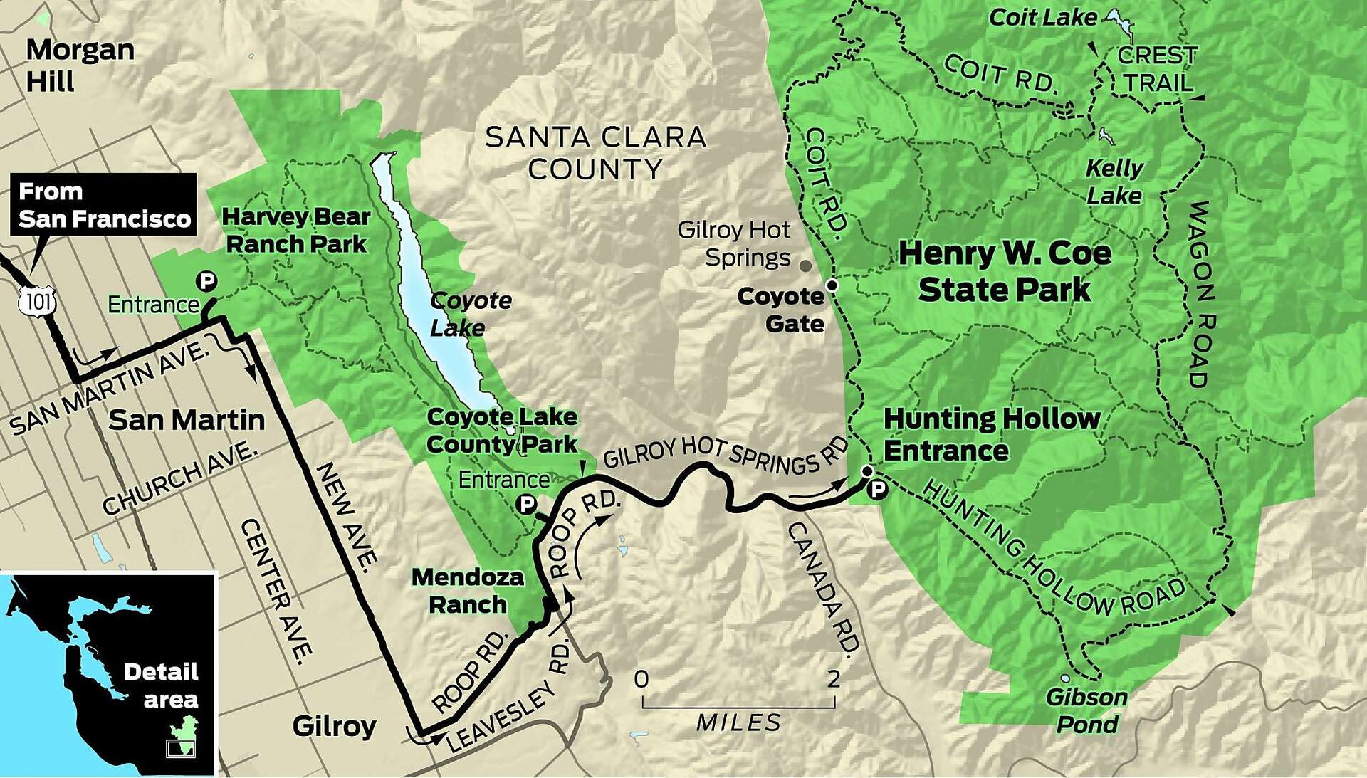 Henry Coe Park Trail Map 10 Best Walking Trails In Henry W. Coe State