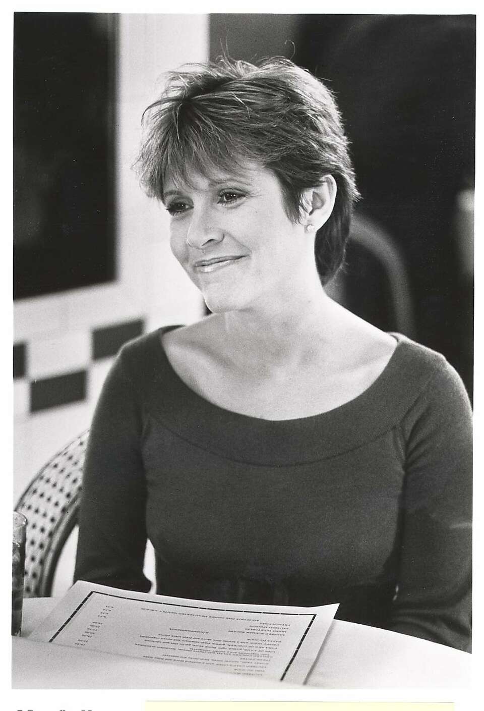 Carrie Fisher onscreen and behind the scenes