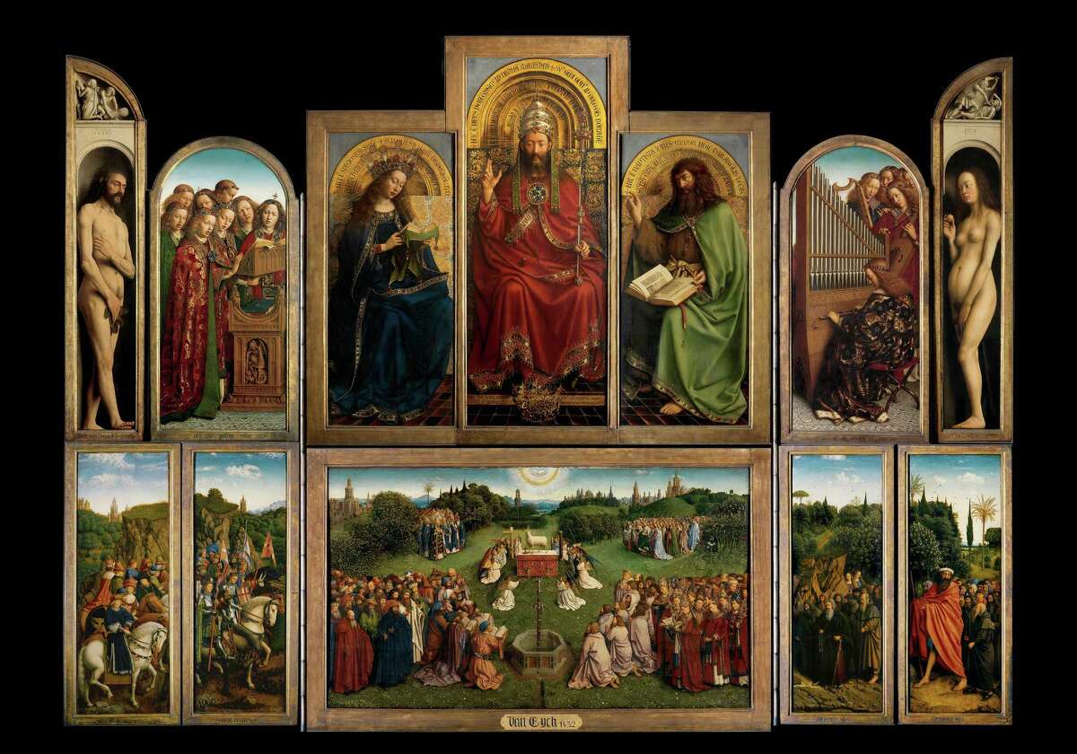 15th-century altarpiece being restored to original beauty