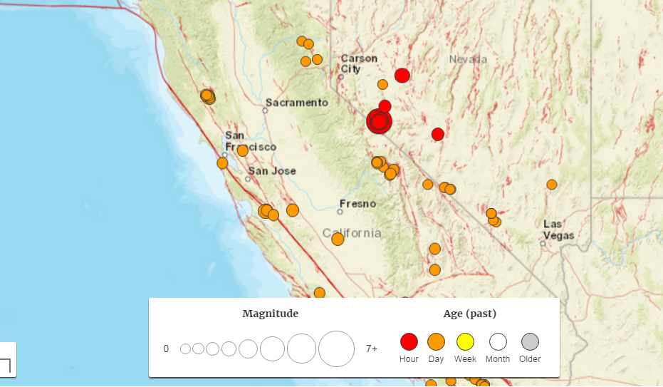 Magnitude 5.7 earthquake strikes near Hawthorne, Nevada