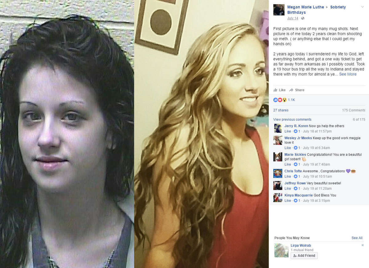 Former drug addicts share their recovery photos on social media