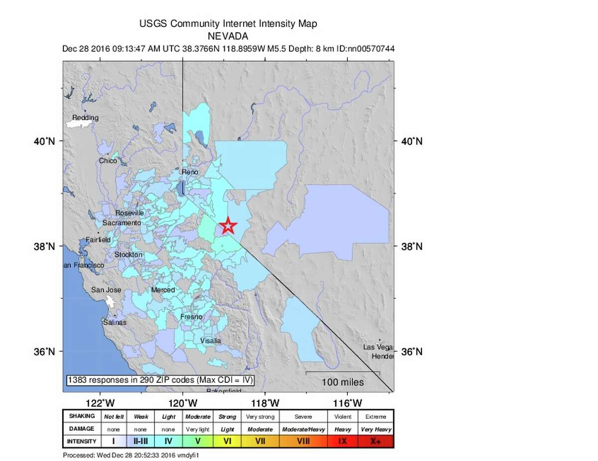 Triple quakes part of massive swarm along California-Nevada border