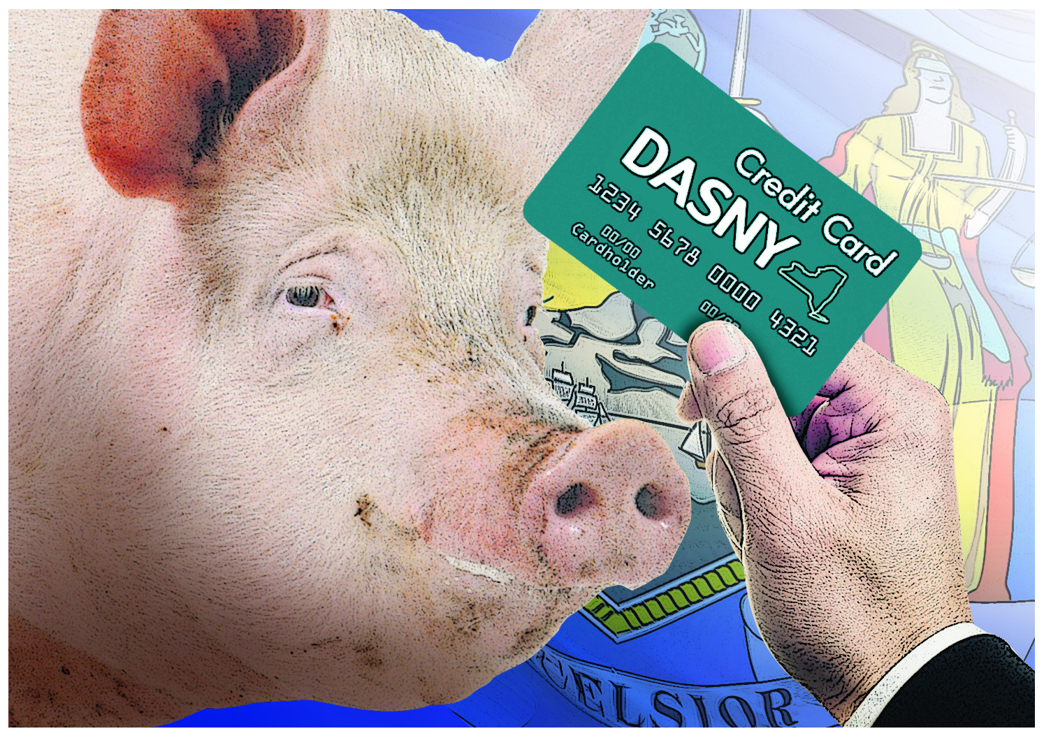 A credit card for 'pork'
