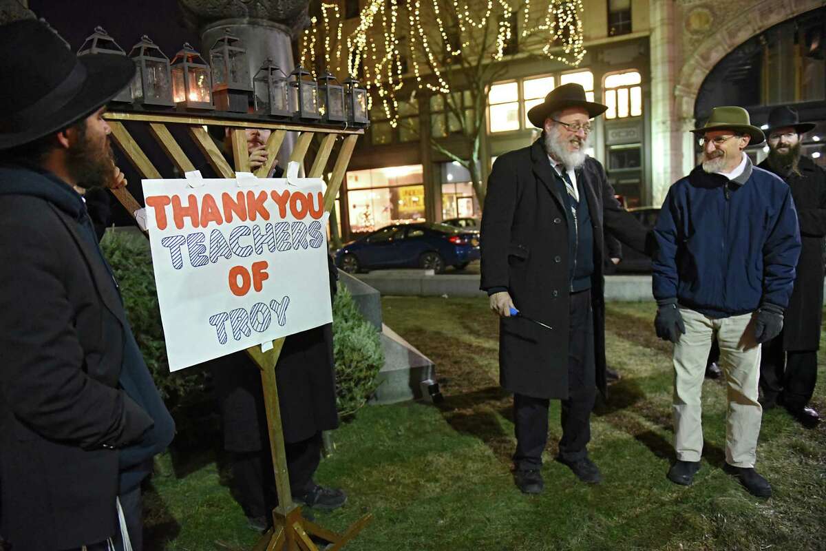 Photos: Menorah lighting in Troy