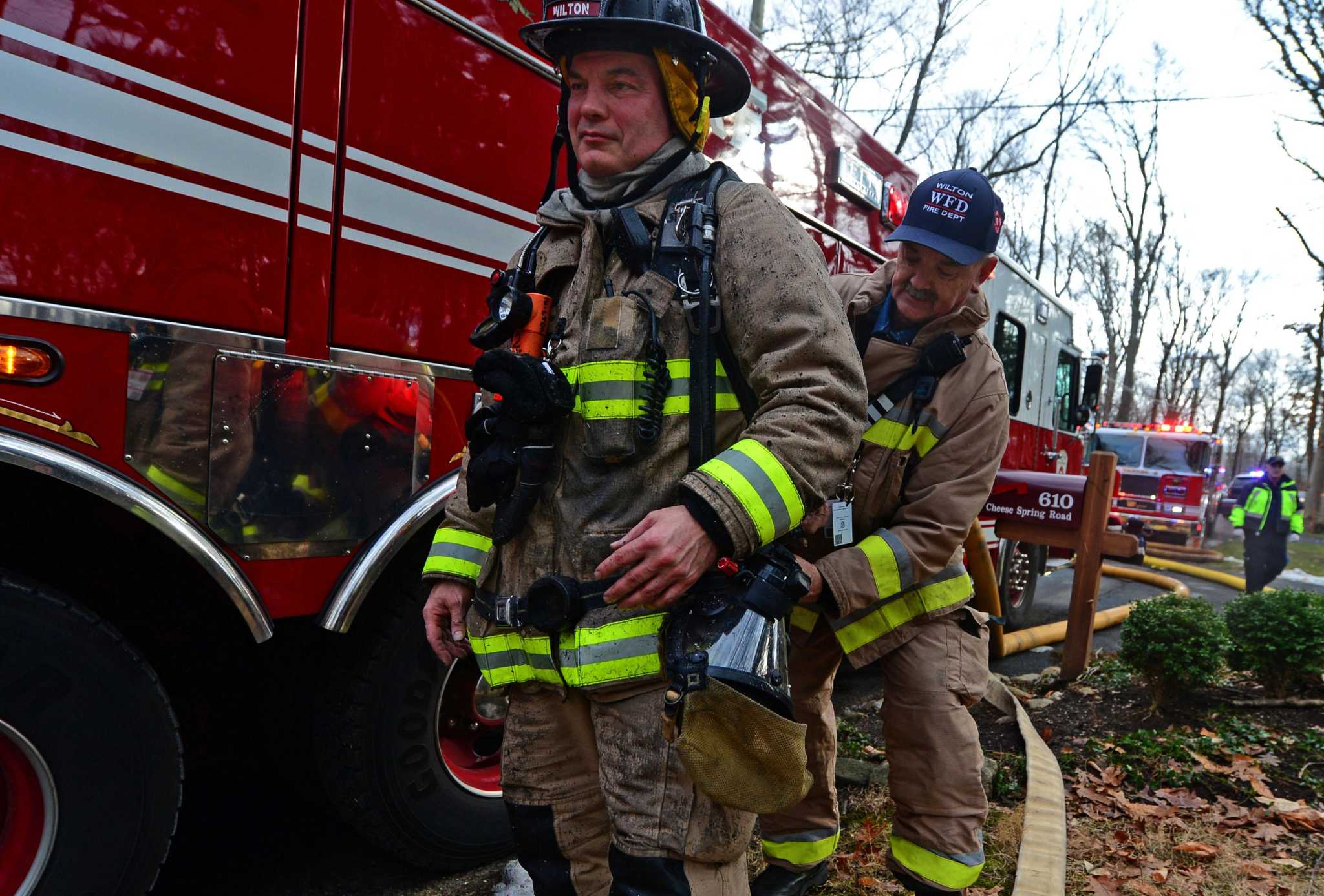 Family escapes injury in New Canaan fire