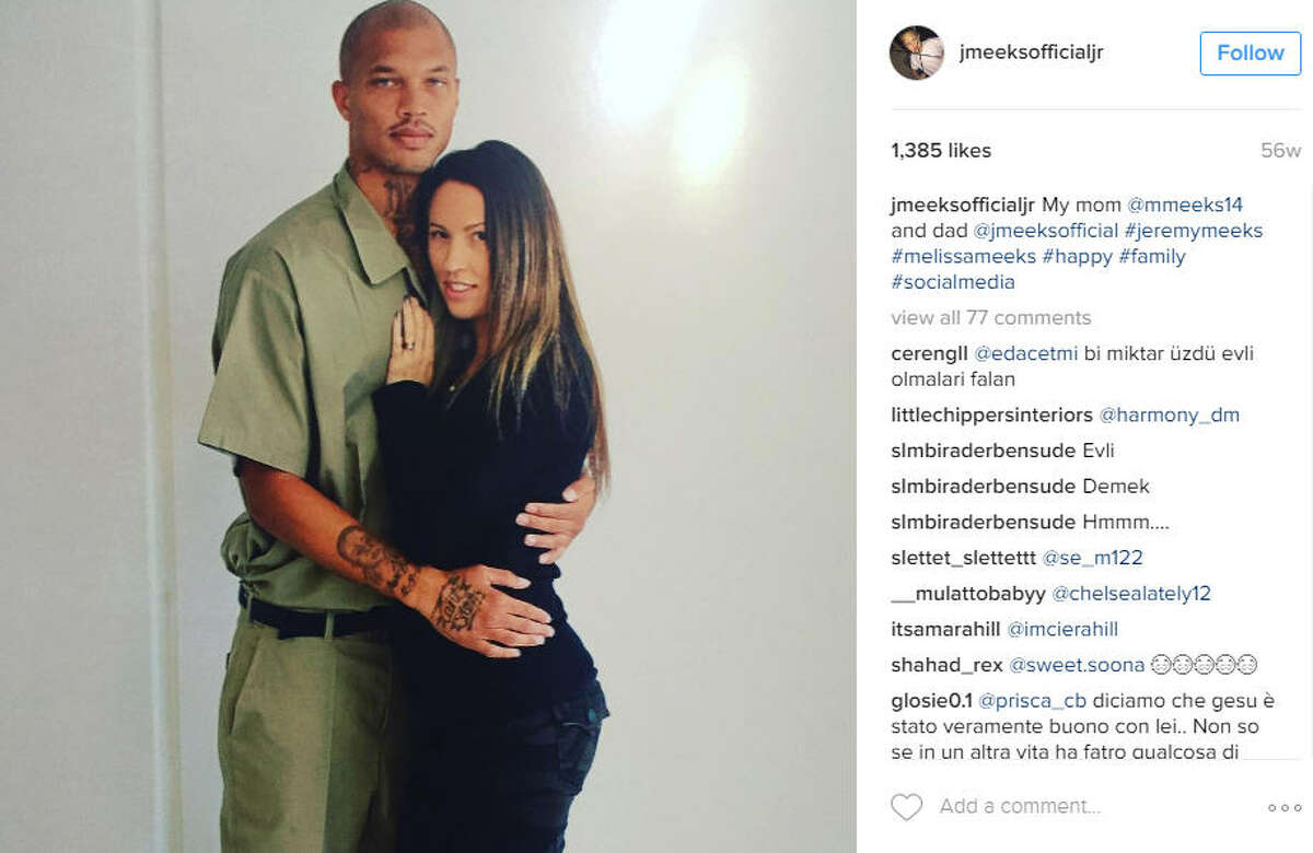 'Hot mugshot felon' Jeremy Meek celebrates the holidays with his family ...