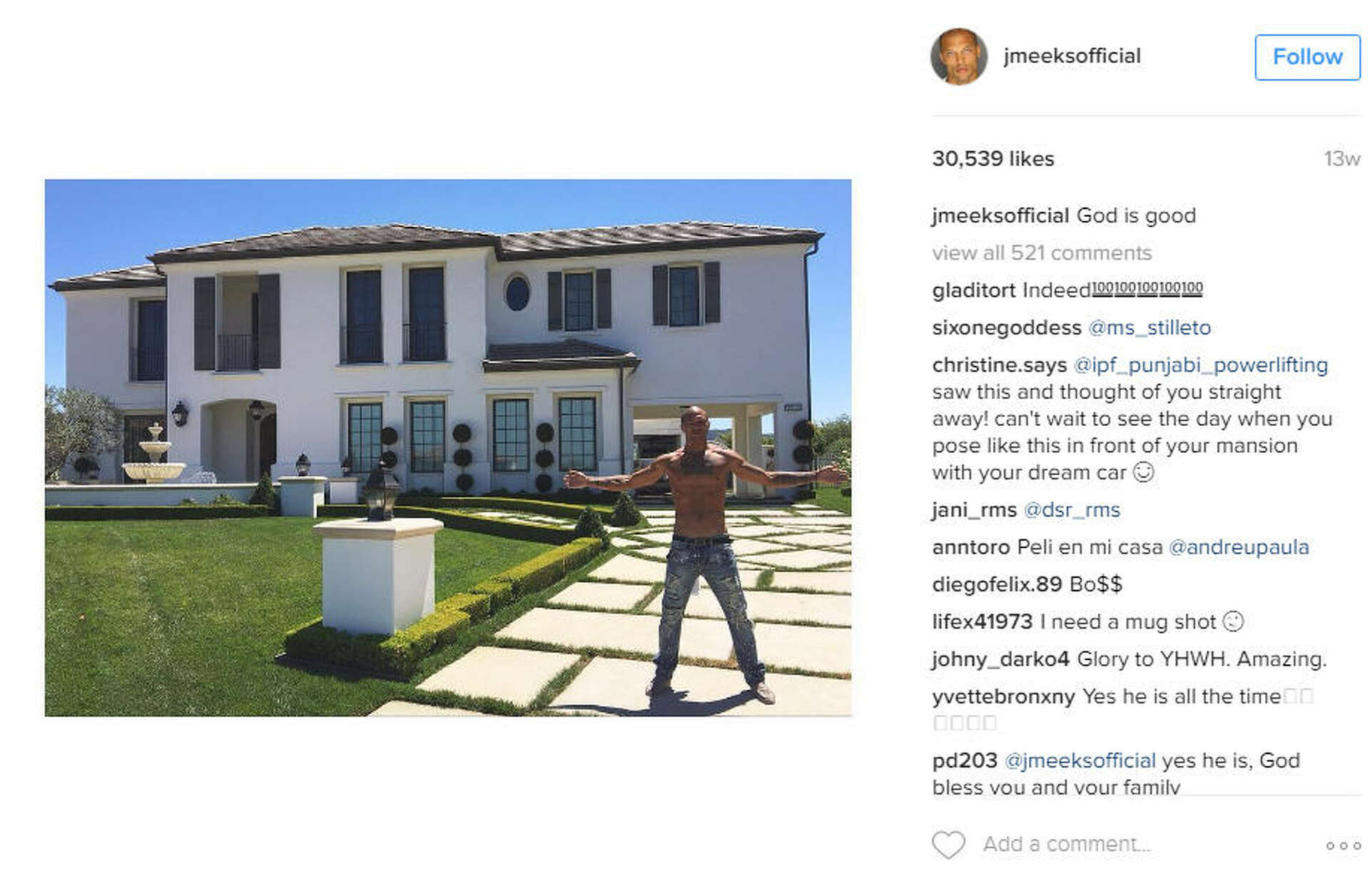 'Hot mugshot felon' Jeremy Meek celebrates the holidays with his family ...