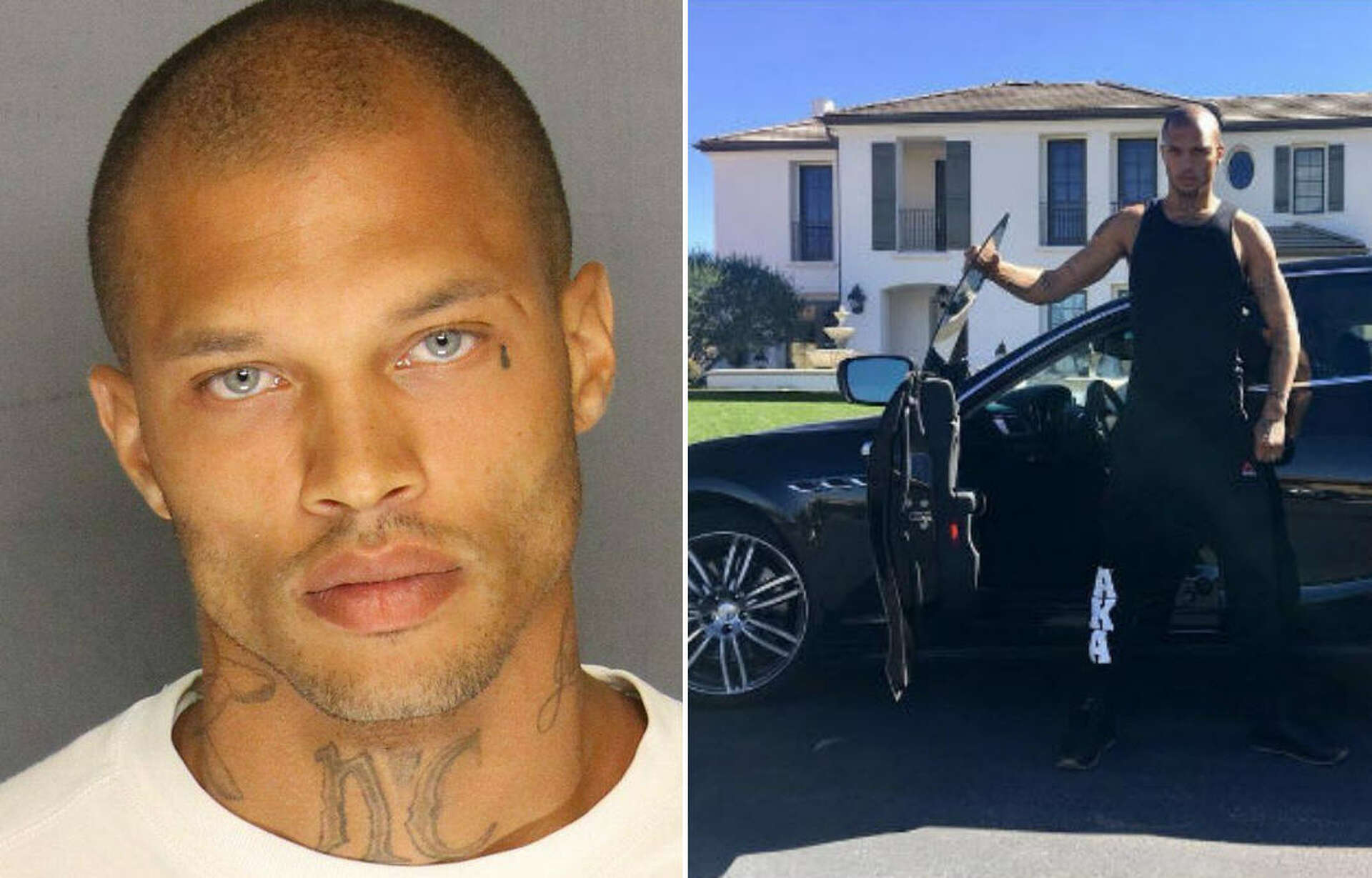 'Hot mugshot felon' Jeremy Meek celebrates the holidays with his family ...
