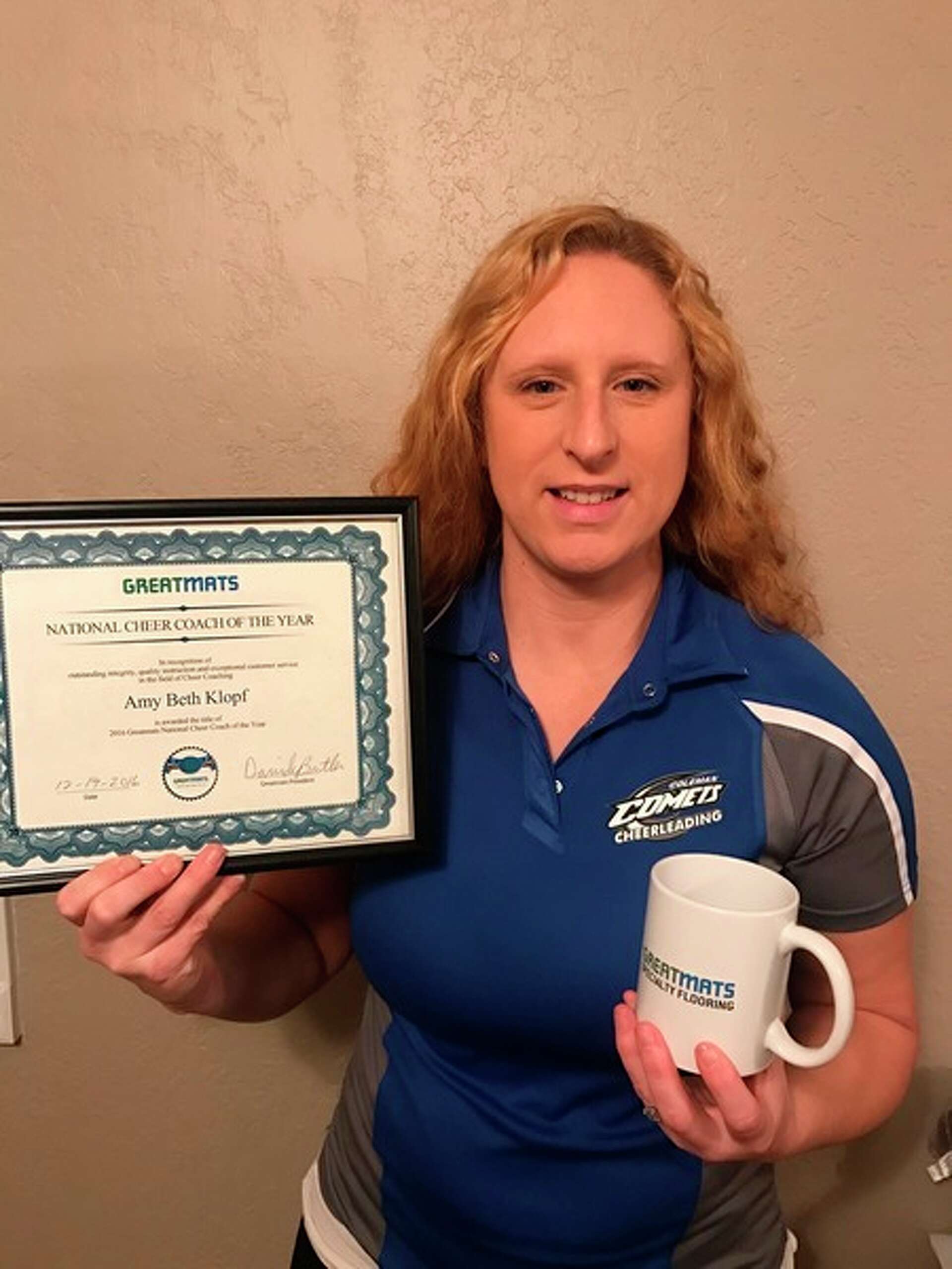 Coleman's Amy Klopf receives national cheer coaching award