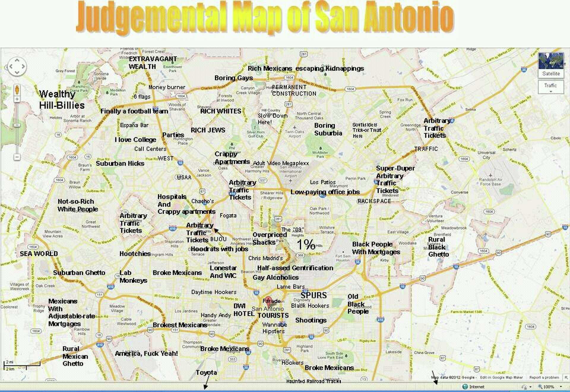 Creator of viral 'judgmental' S.A. map speaks out on controversy