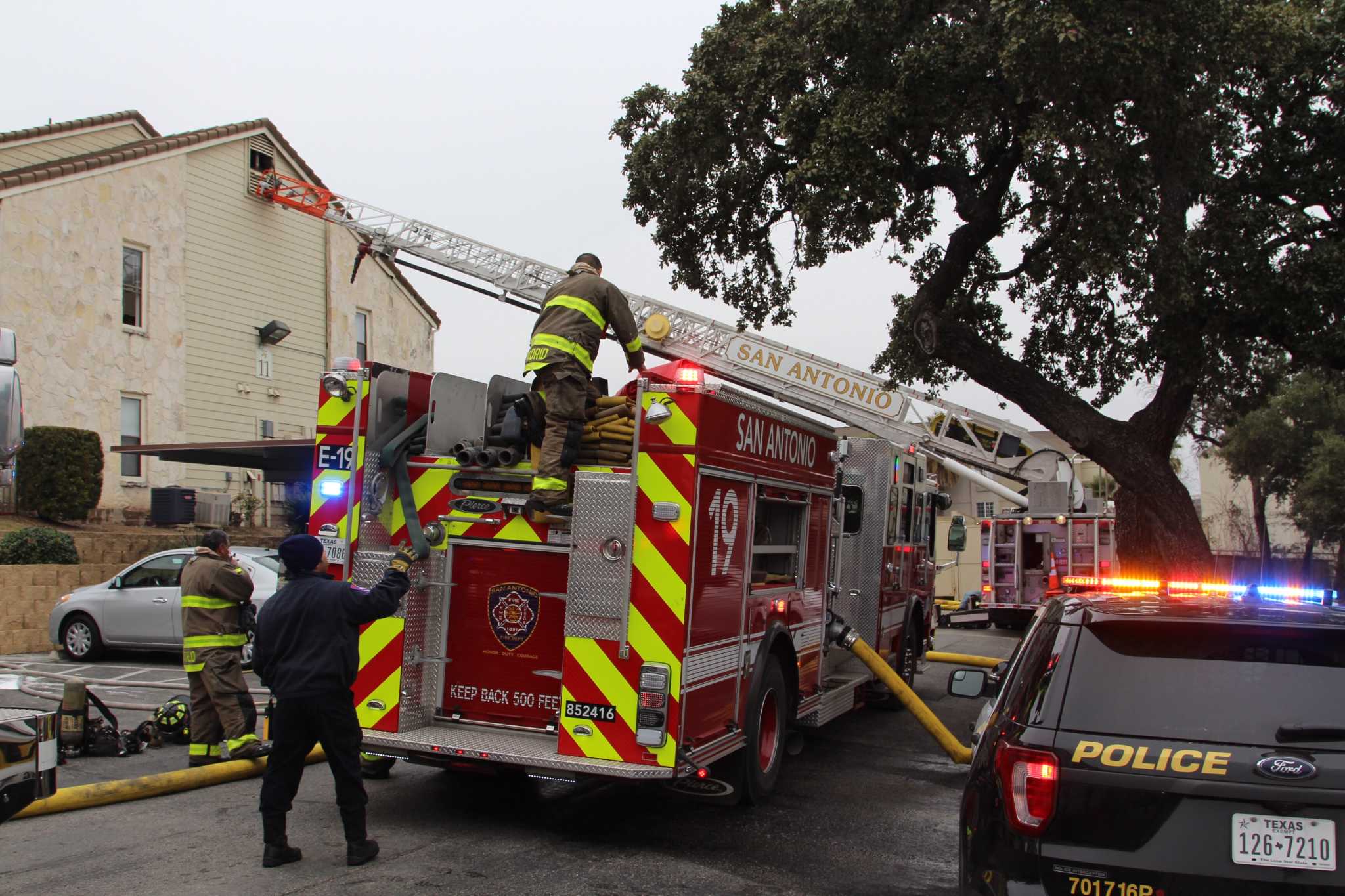 Nearly 30 units respond to large structure fire on Medical Drive