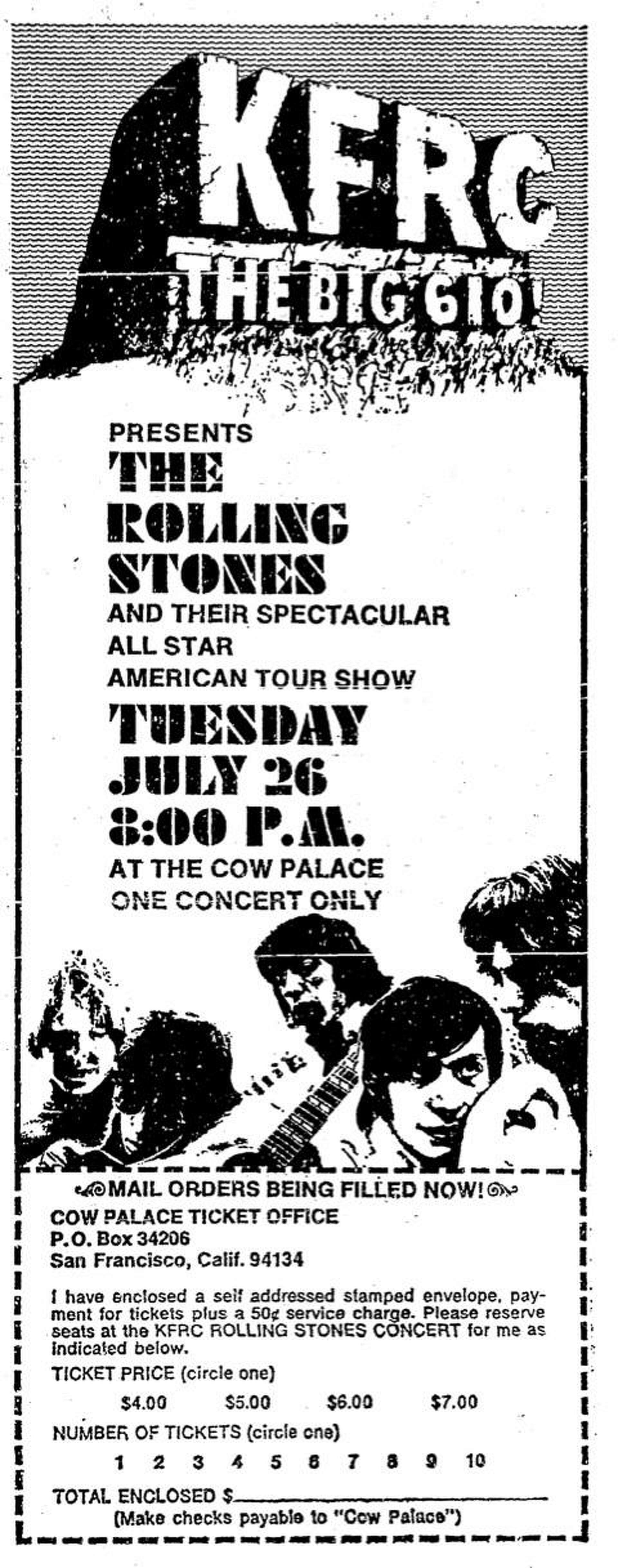 Rolling Stones in the Bay Area: 50 years of huge shows