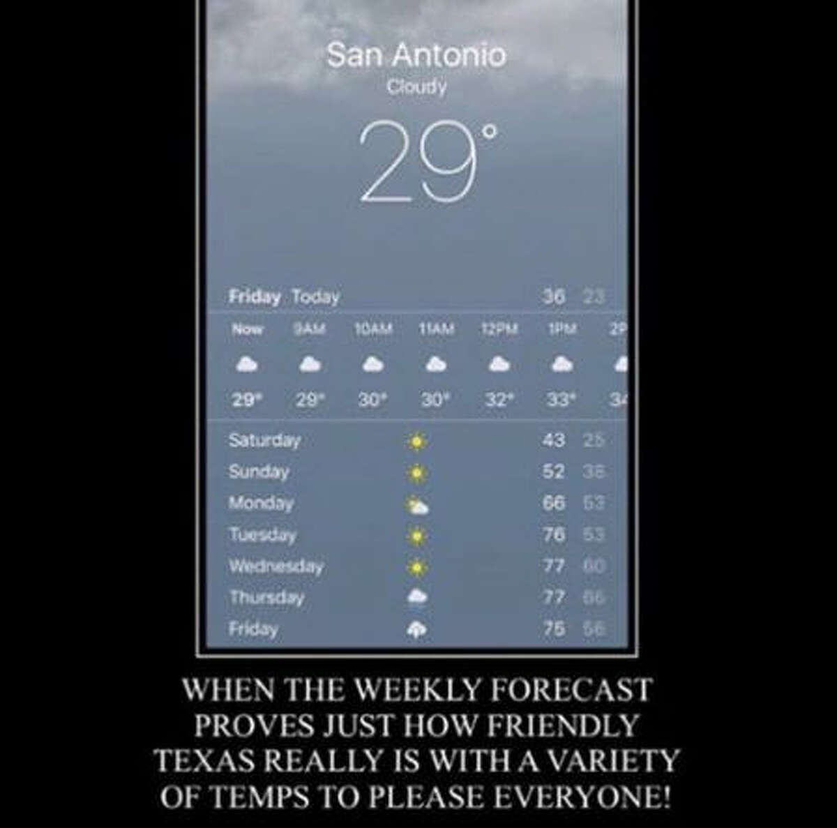 Fall front may bring temperatures down to 60s in San Antonio next week