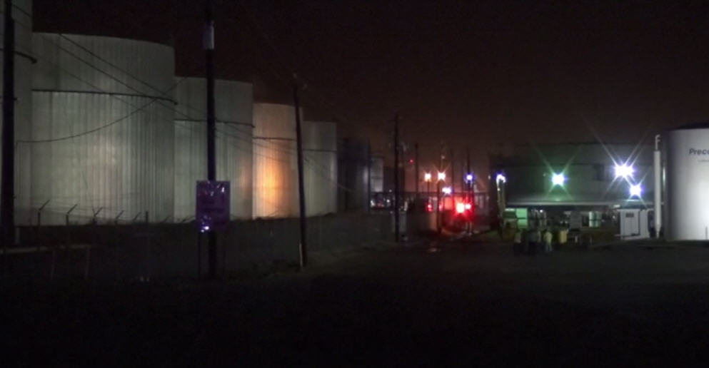 Fire burns at oil storage facility along Ship Channel