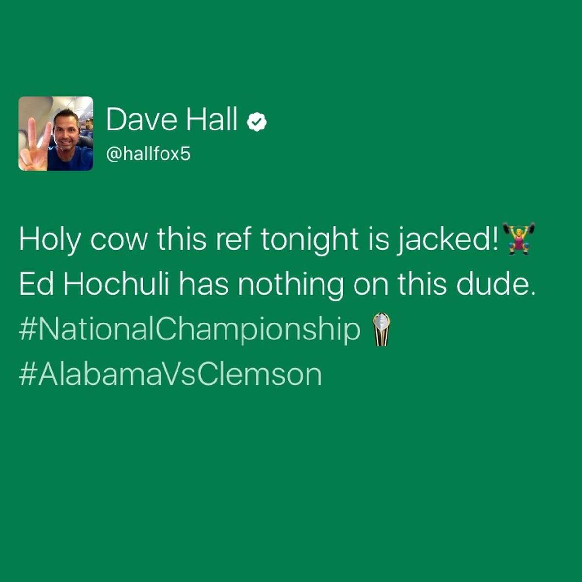 Referee with ripped arms in college title game a Southeast Texas native