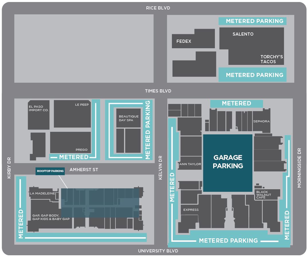 Rice Village shifts free parking zones, establishes metered spaces