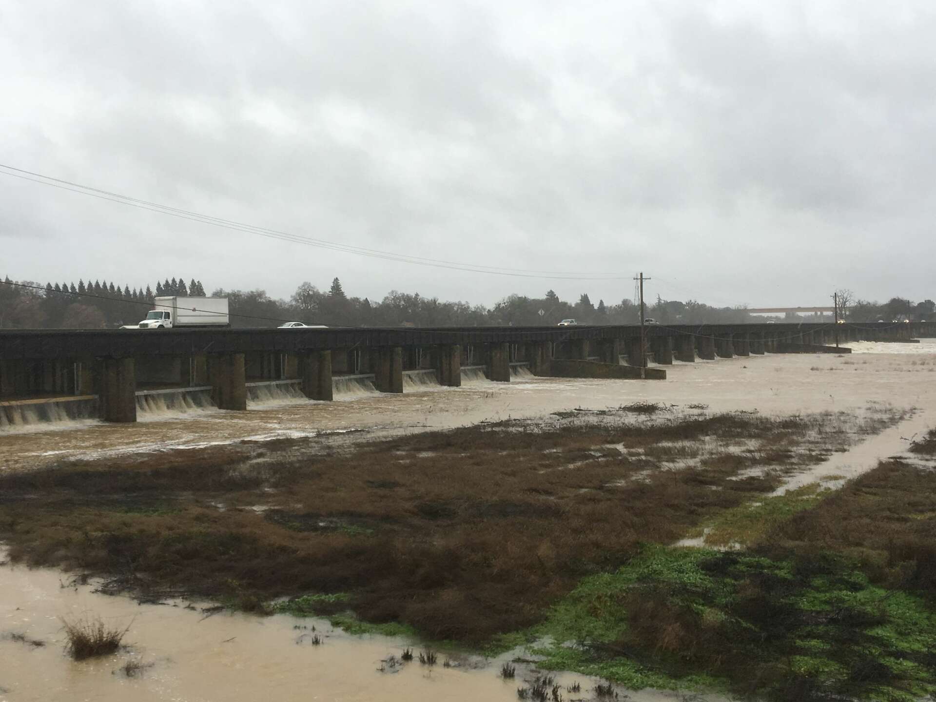 Flooded Yolo Bypass looks like an ocean for the first time in a decade