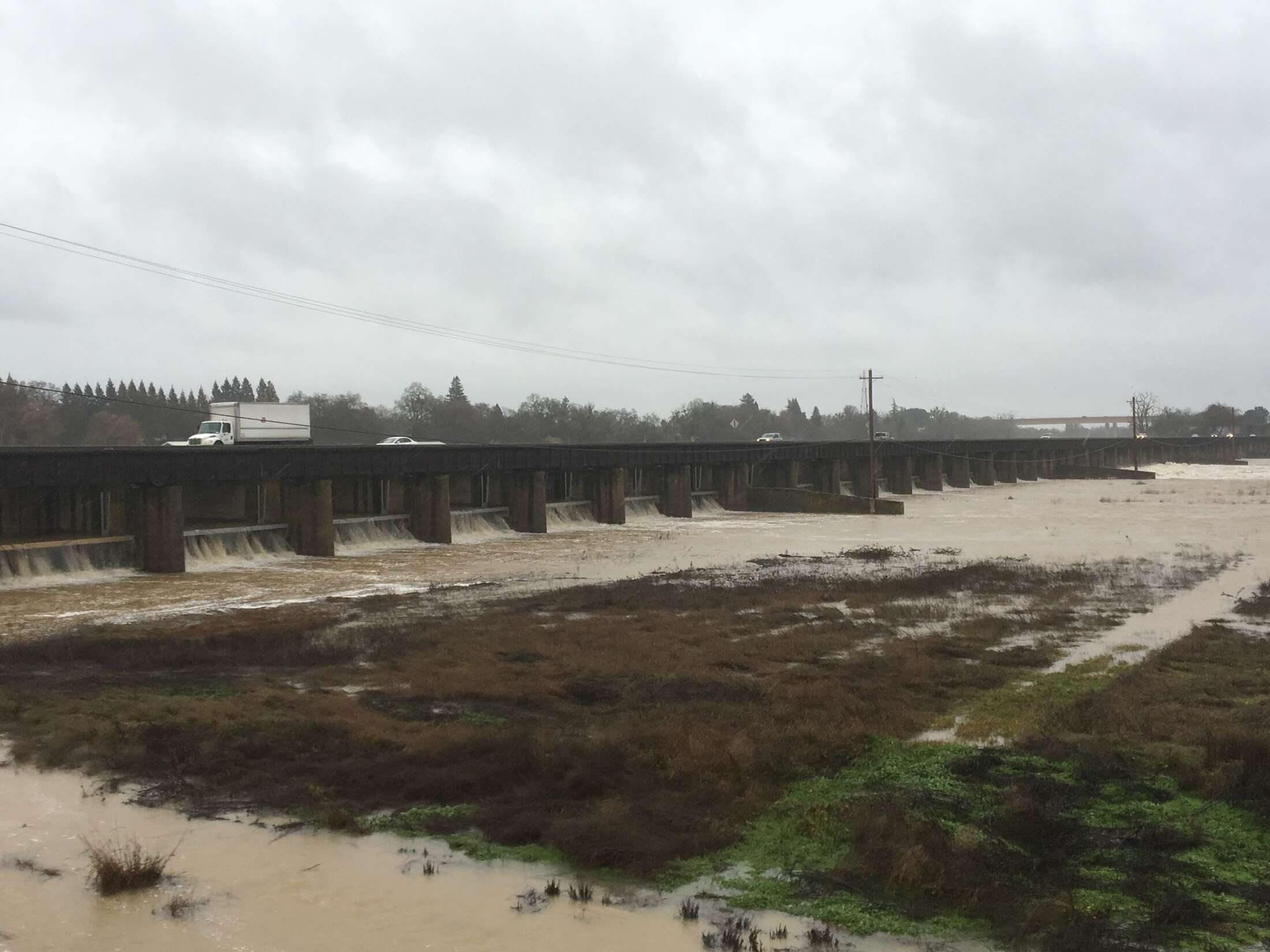 Flooded Yolo Bypass looks like an ocean for the first time in a decade