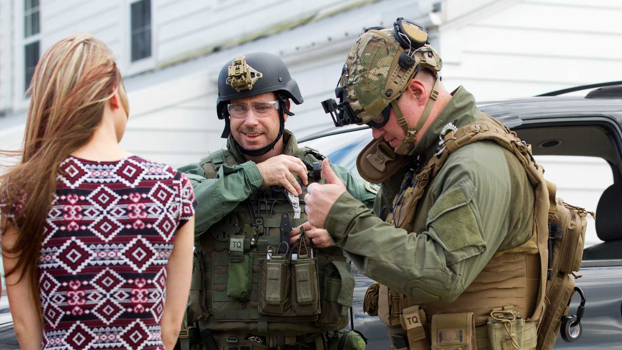 Bomb squad teams conduct training in Conroe