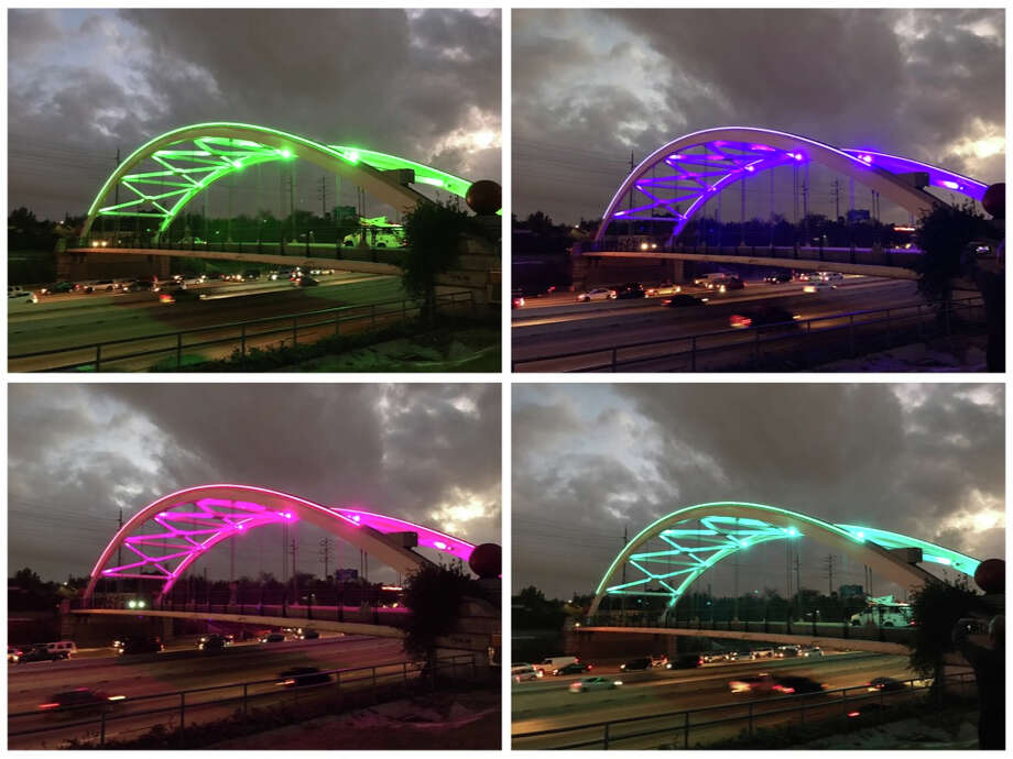 Pretty lights along Southwest Freeway bridges will soon come online ...